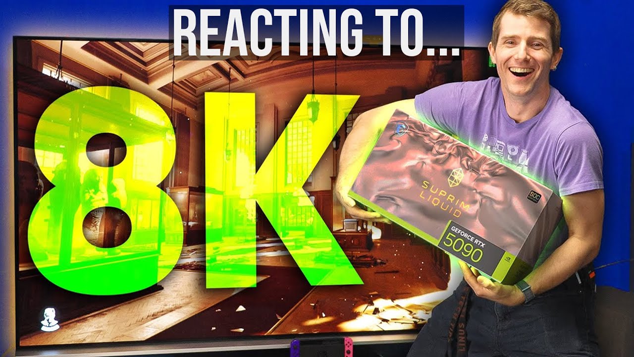 Reacting to "8K Gaming is NEVER Happening" by Linus Tech Tips - YouTube