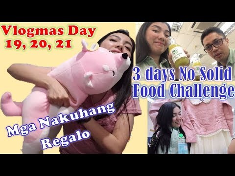 Vlogmas Day 19, 20 and 21- 3 Days No Solid Food Challenge + Surprise Ni ...