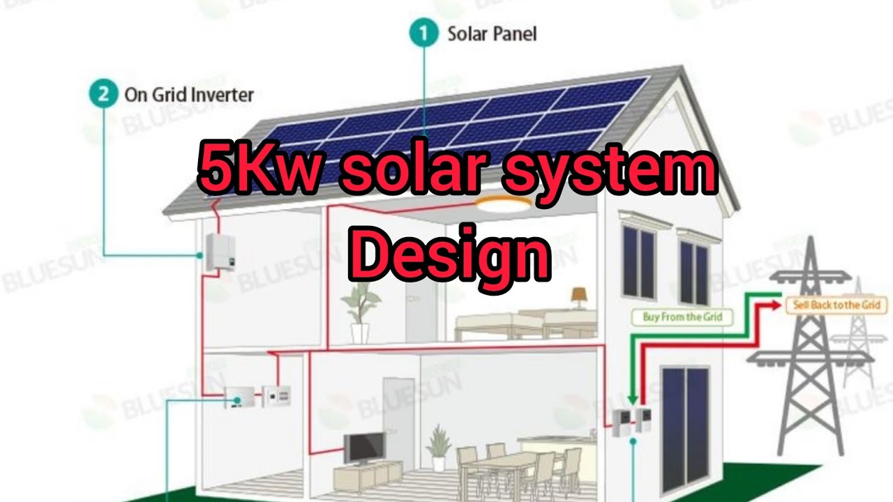 5Kw solar system complete design | electricity bill saving | part 2 ...