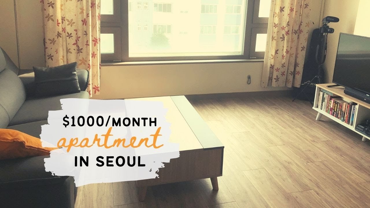 Seoul 2-Bedroom Apartment (Officetel) Tour! ($1000/Month) - YouTube