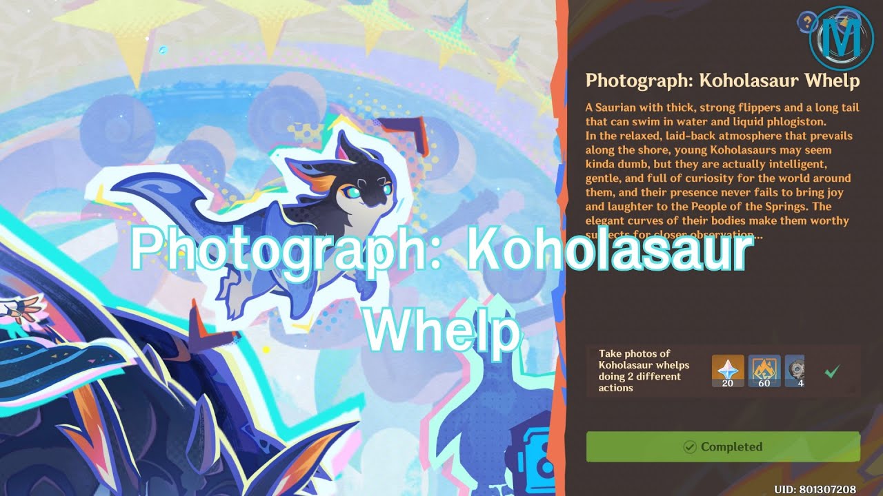 Traces of Artistry / Photograph: Koholasaur Whelp | Genshin Impact 5.0 ...