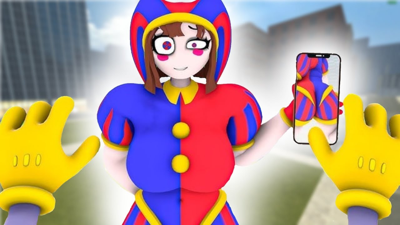 Pomni Love Story in city! jax and pomni! Amazing Digital Circus | Garry ...