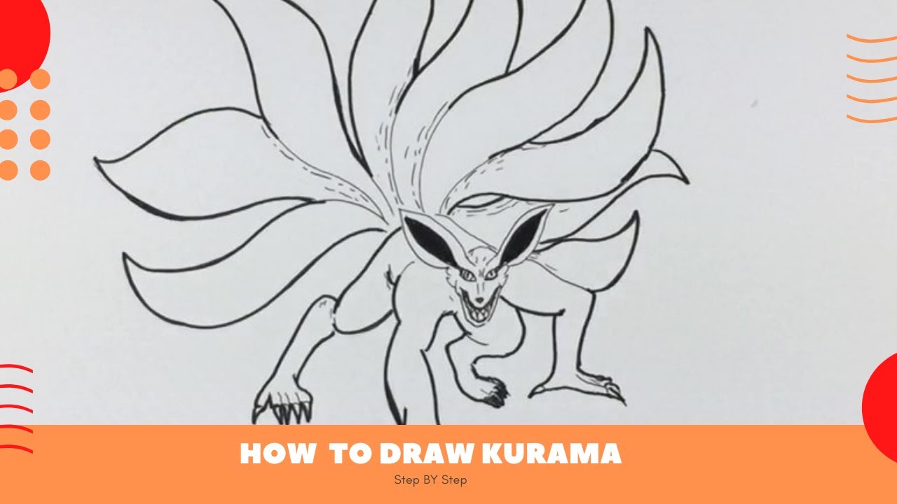 How to Draw Kurama Easy - YouTube