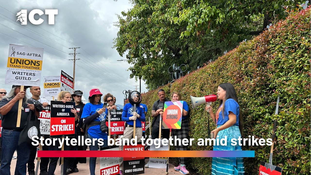 Storytellers band together amid strikes - YouTube