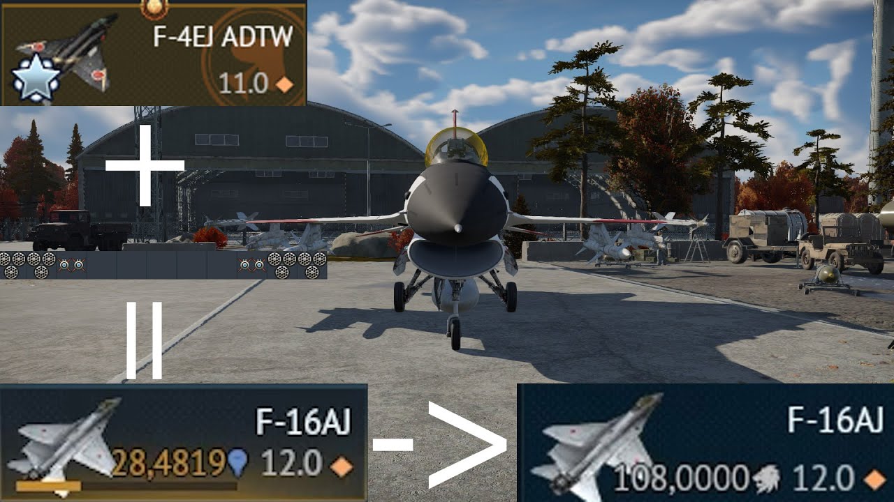F16AJ研發之旅 END F16來咯~ / Finally got my first top tier fighter jet [戰爭雷霆 ...
