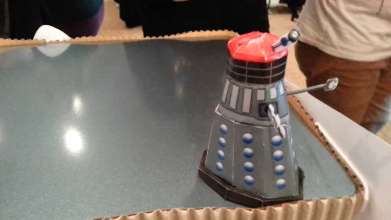 Paper Dalek Bristlebot - YouTube