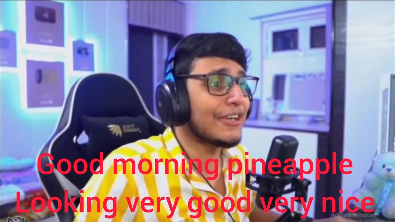 Good Morning pineapple, Looking very good very nice 👍👍|Triggered Insaan ...