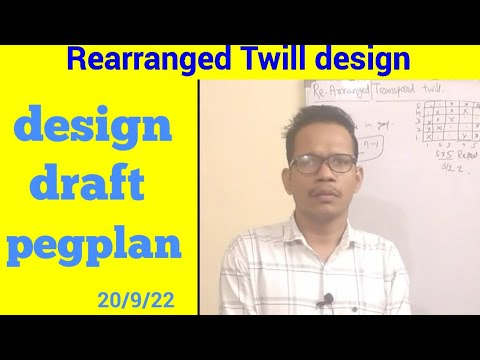 Rearranged Twill, twill derivatives #transposed - YouTube