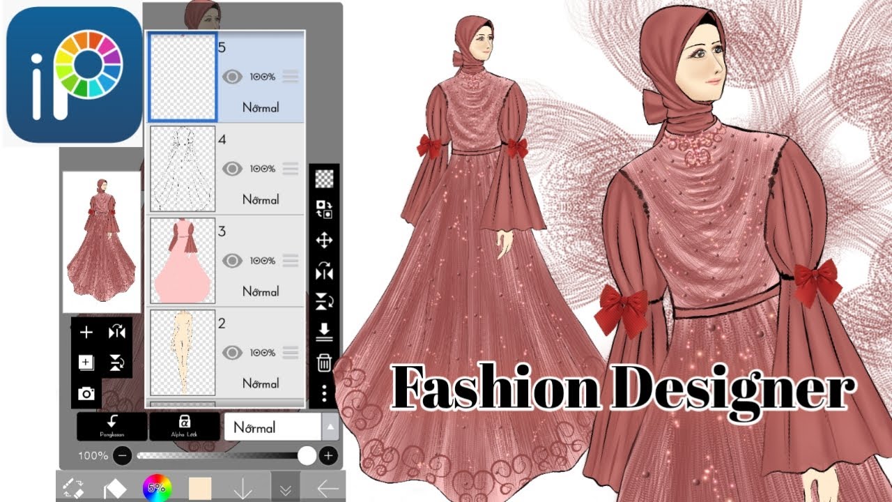 Desain baju di ibis paint x || collection fashion hijab muslim - YouTube