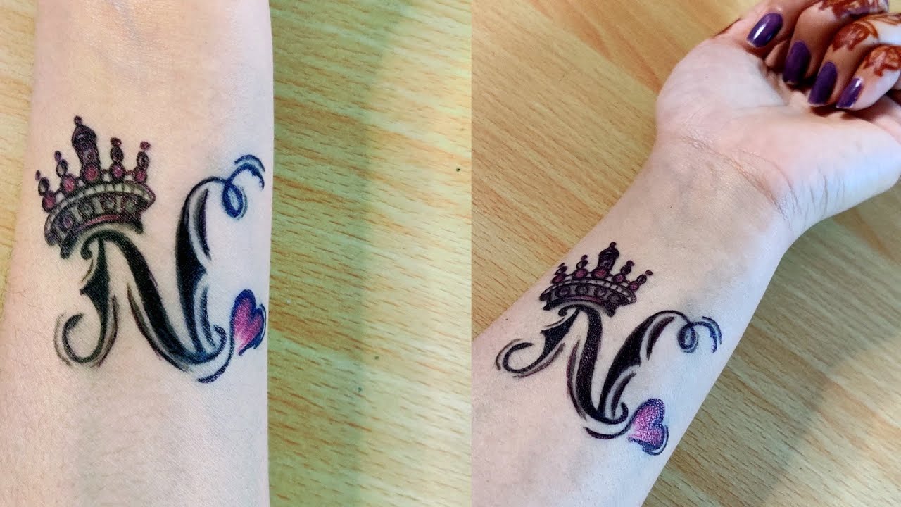 Stylish "N" Letter Tattoo Designs And Ideas | Single Letter Tattoos ...