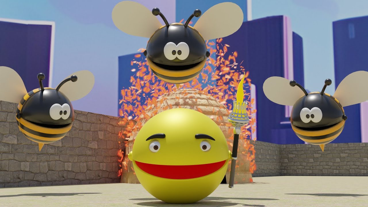 Pacman 3D vs Pac-Man 🐝 Bee - Destroy The Hive 🔥 - YouTube