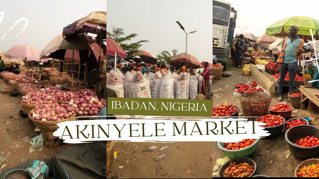 Major Market in Nigeria: Akinyele Market, Ibadan - YouTube