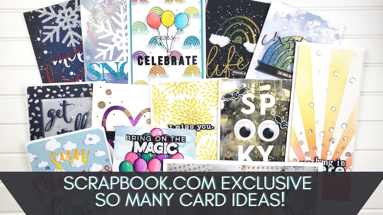 SO Many Project Ideas! 14 Cards Using Stencils, Stamps and Dies! - YouTube