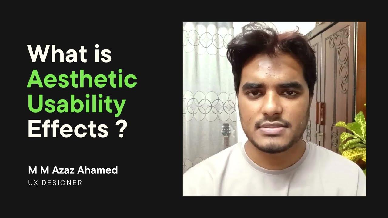 Usability In UX - Aesthetic Usability Effects - YouTube