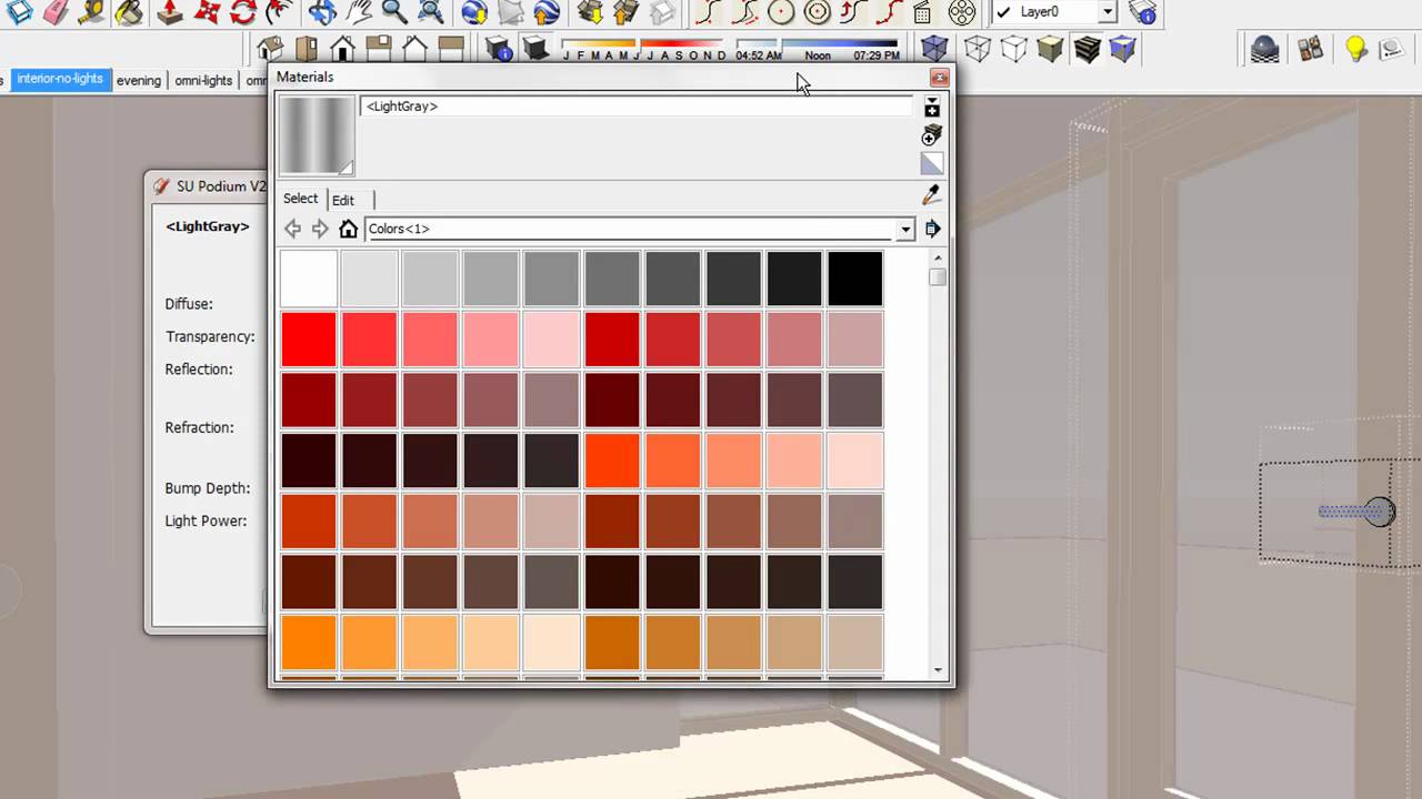 SU Podium V2 - Material Properties user interface - YouTube