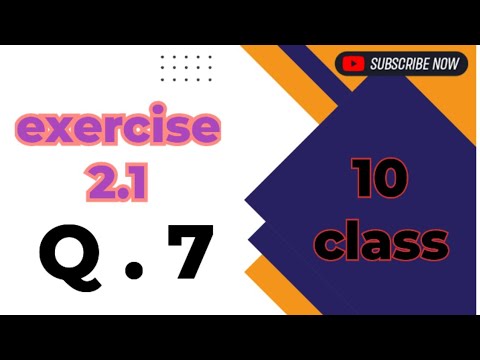 excercise 2.1 Q no 7 of class 10 (science group) #math - YouTube