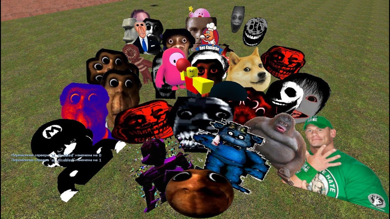 ALL FULL NICO'S NEXTBOT, 2D NEXTBOTS, OBUNGA NETBOT NEW UPDATE In Garry ...