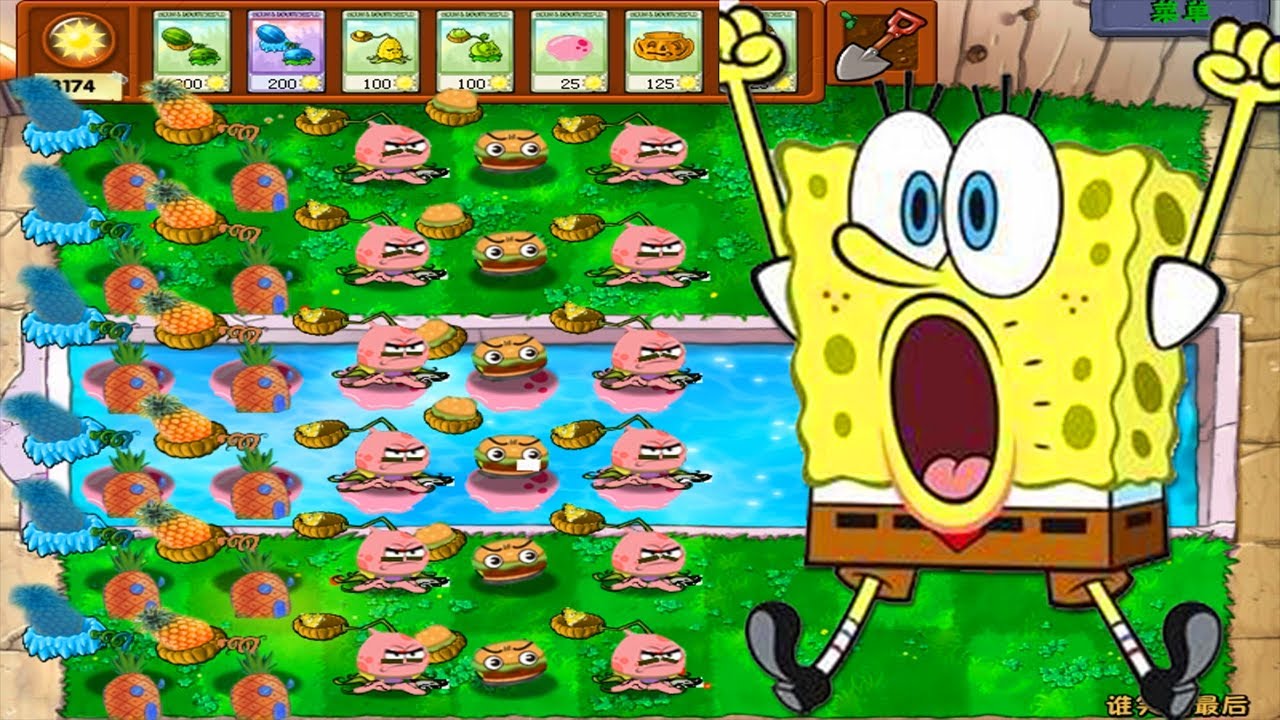 Plants vs Mod Spongebob - 100% All Pult Spongebob VS All Zombies 2 ...
