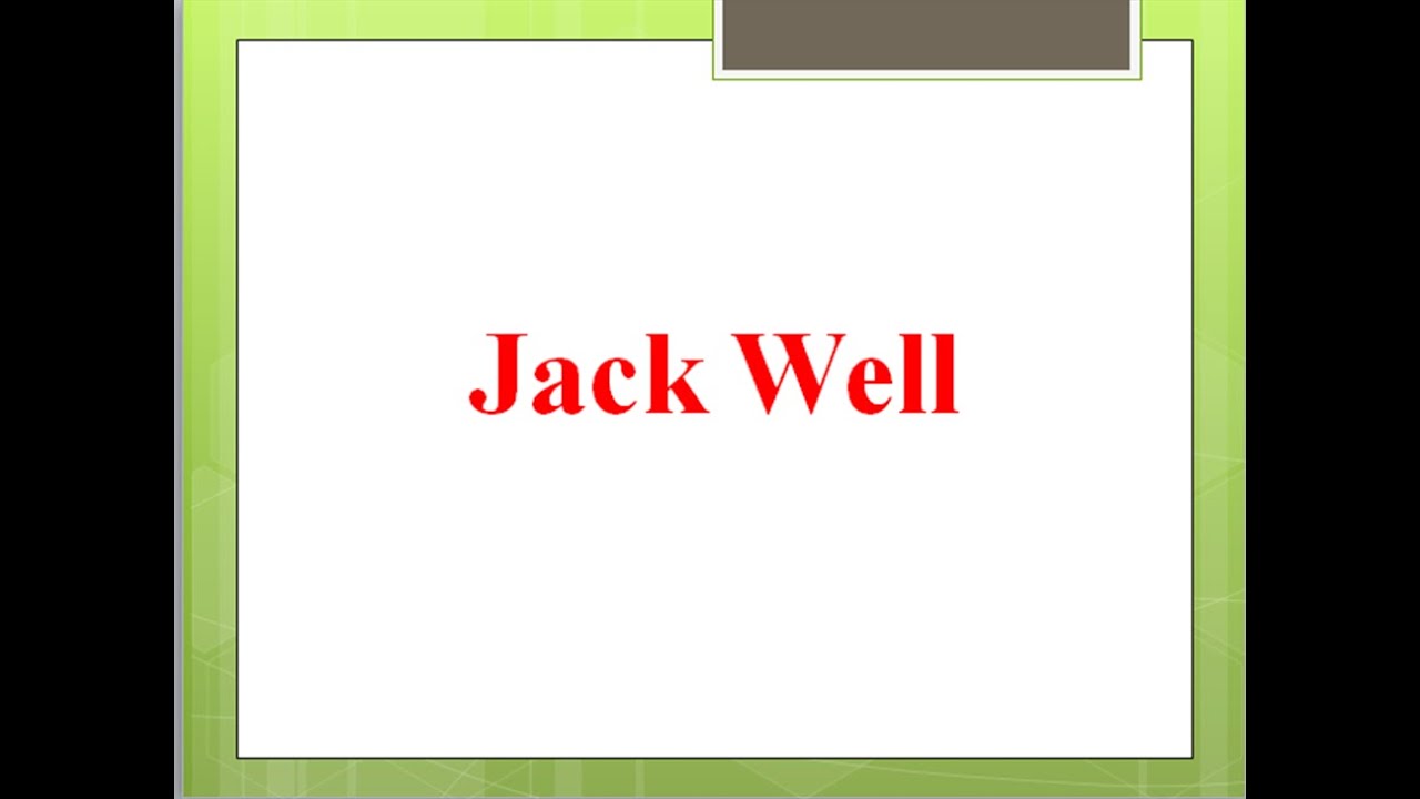 Jack Well - YouTube