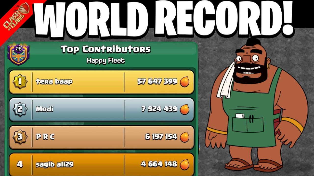 He Created a World Record in Hero Rush Clan Event | Clash of Clans Epic ...
