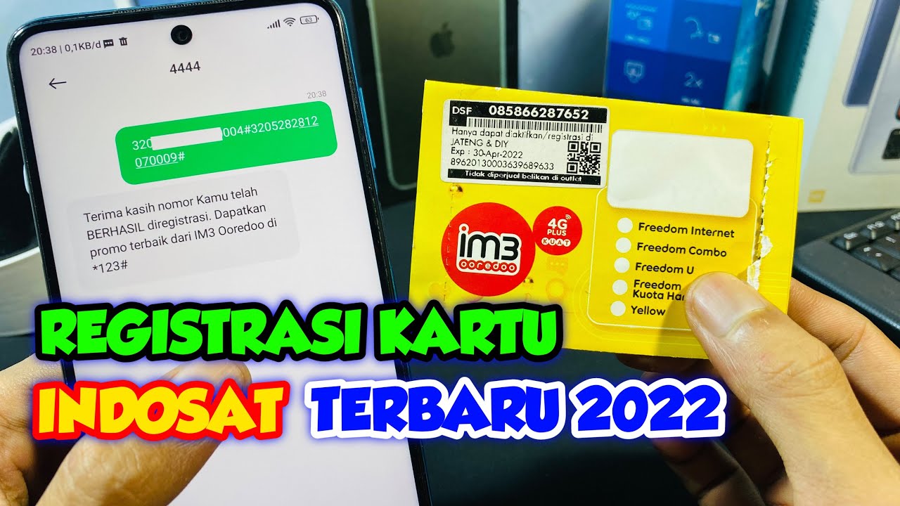 CARA REGISTRASI KARTU INDOSAT OOREDOO - TERBARU 2022 - YouTube