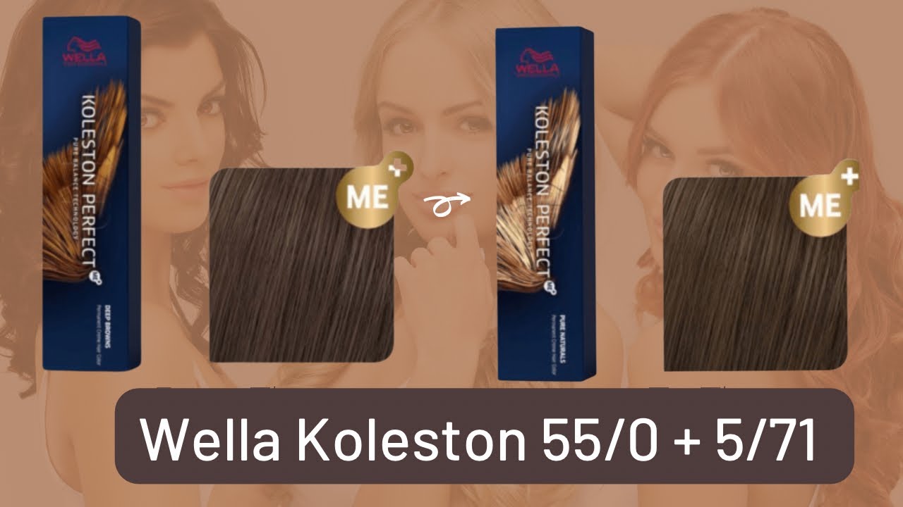 100% Grey Coverage With Wella Koleston Shades 5/71 + 55/0 - YouTube