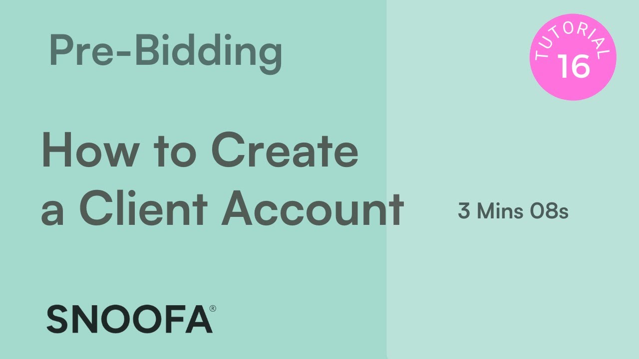 Pre-Bidding - Creating a client - YouTube