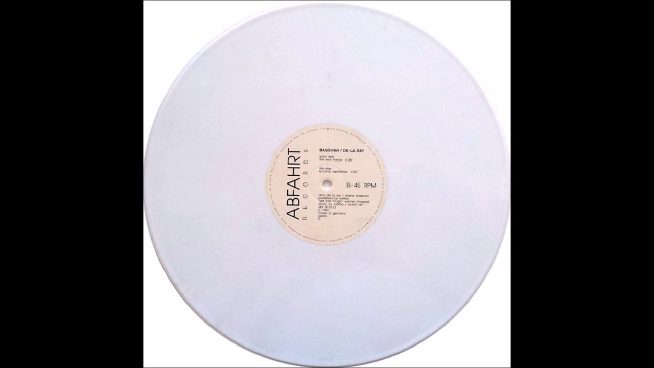 Bassman De La Ray - The Real Trance (Original Mix) Abfahrt Records 1992 ...