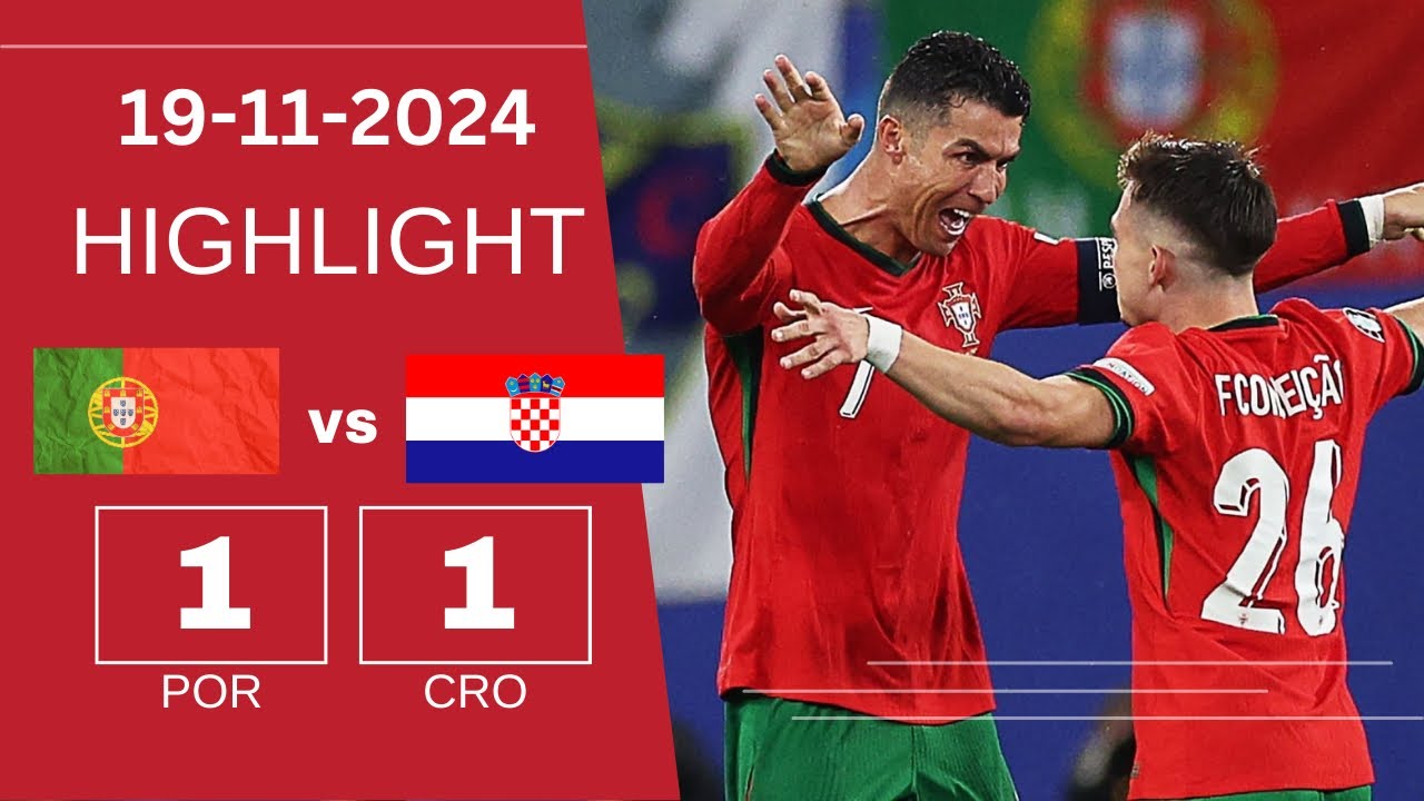 Portugal Vs Croatia 1-1 | Highlights | UEFA National League 2024 - YouTube