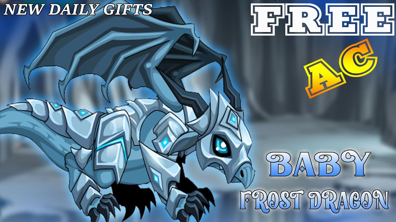 AQW NEW BABY FROST DRAGON l DAILY BIRTHDAY GIFTS - YouTube