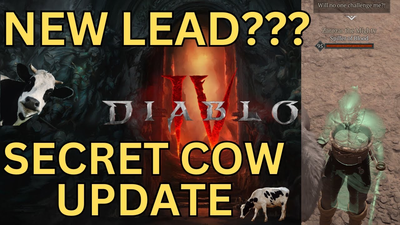 Diablo 4 - NEW LEAD in Search for the Secret Cow Level! - YouTube