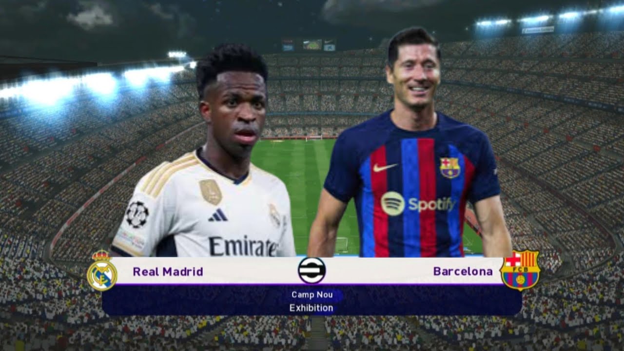 NOVO EFOOTBALL 2024 PS3 REAL MADRID X BARCELONA - YouTube