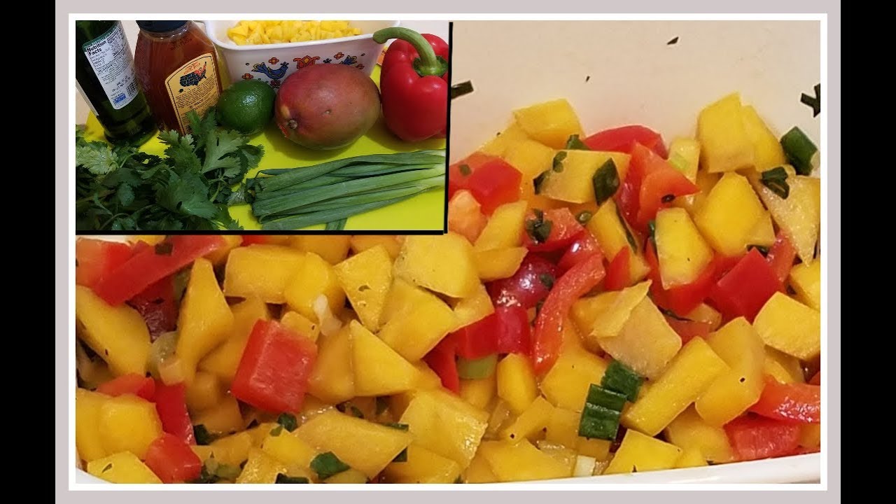 How To Make A Yummy Mango Relish - YouTube