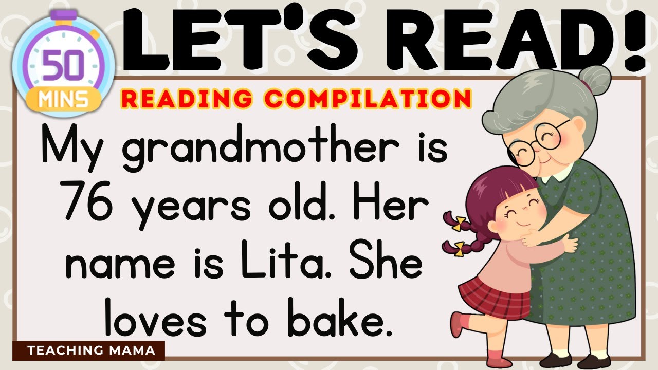 LET'S READ! | READING COMPILATION | PRACTICE READING ENGLISH | 50 MINS ...