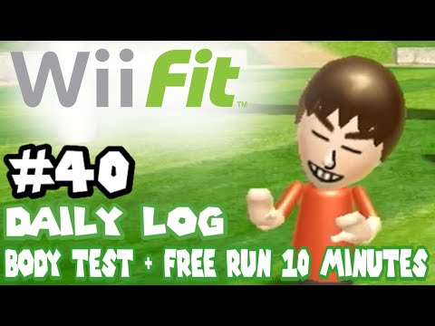 Wii Fit Daily Log - Body Test 40 & Free Run 10 Minutes (Champion Rank ...