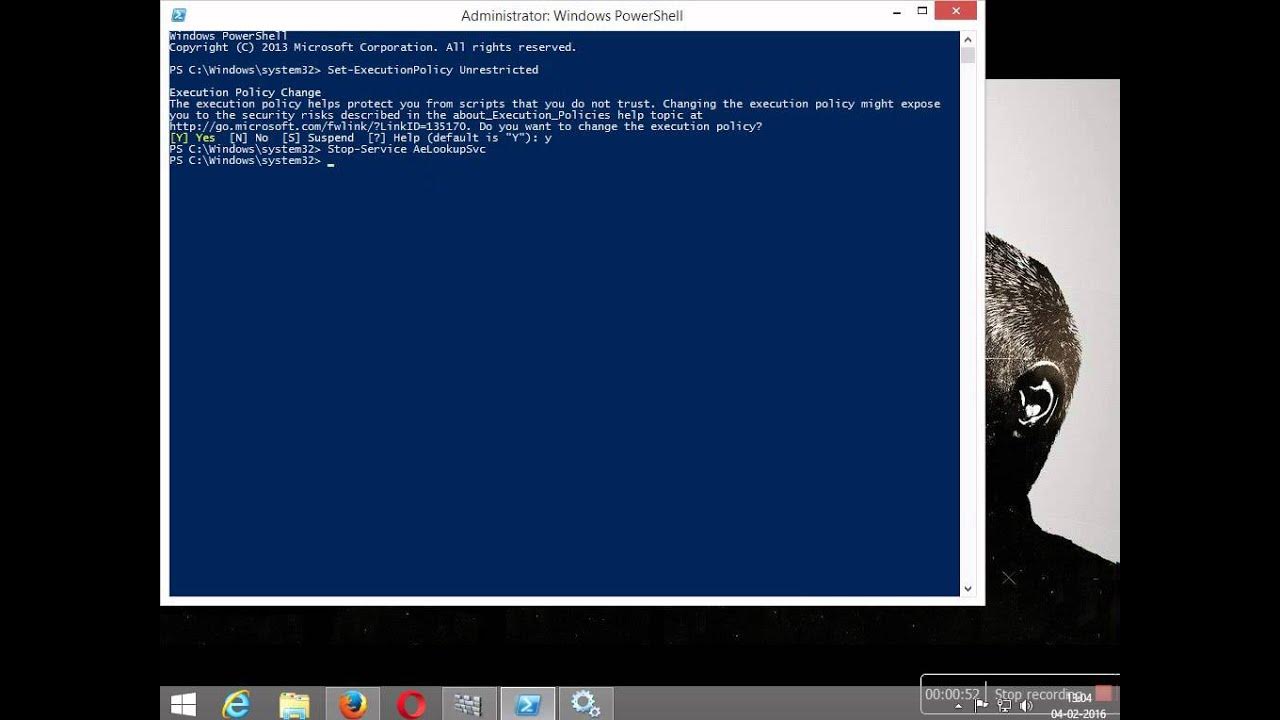 How to Stop a Service Using Powershell - YouTube