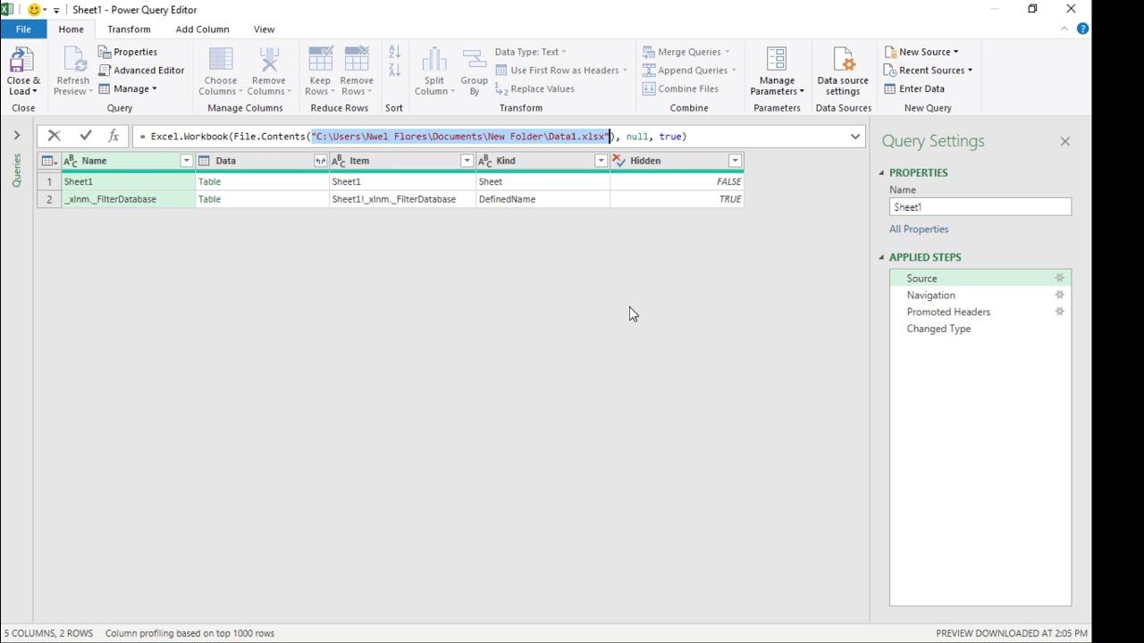Allow User to Select File | Power Query | M + VBA | Excel - YouTube
