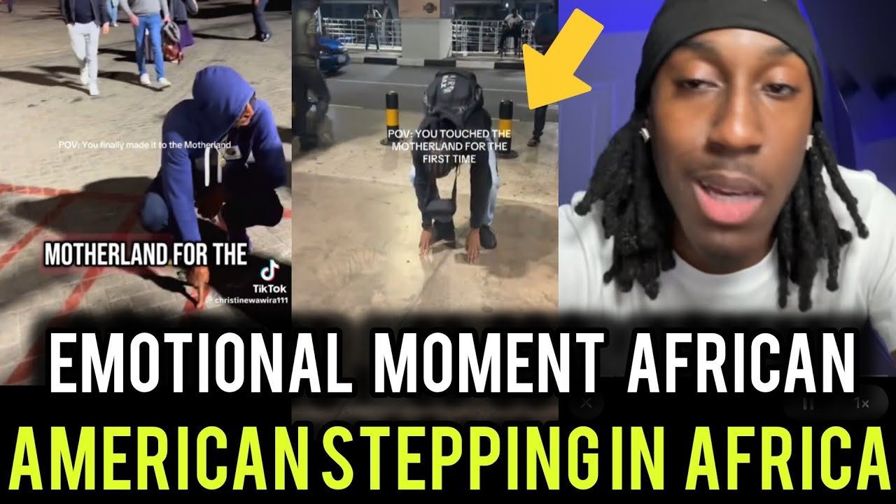 Black Americans Break Down in Tears Stepping on African Soil - YouTube
