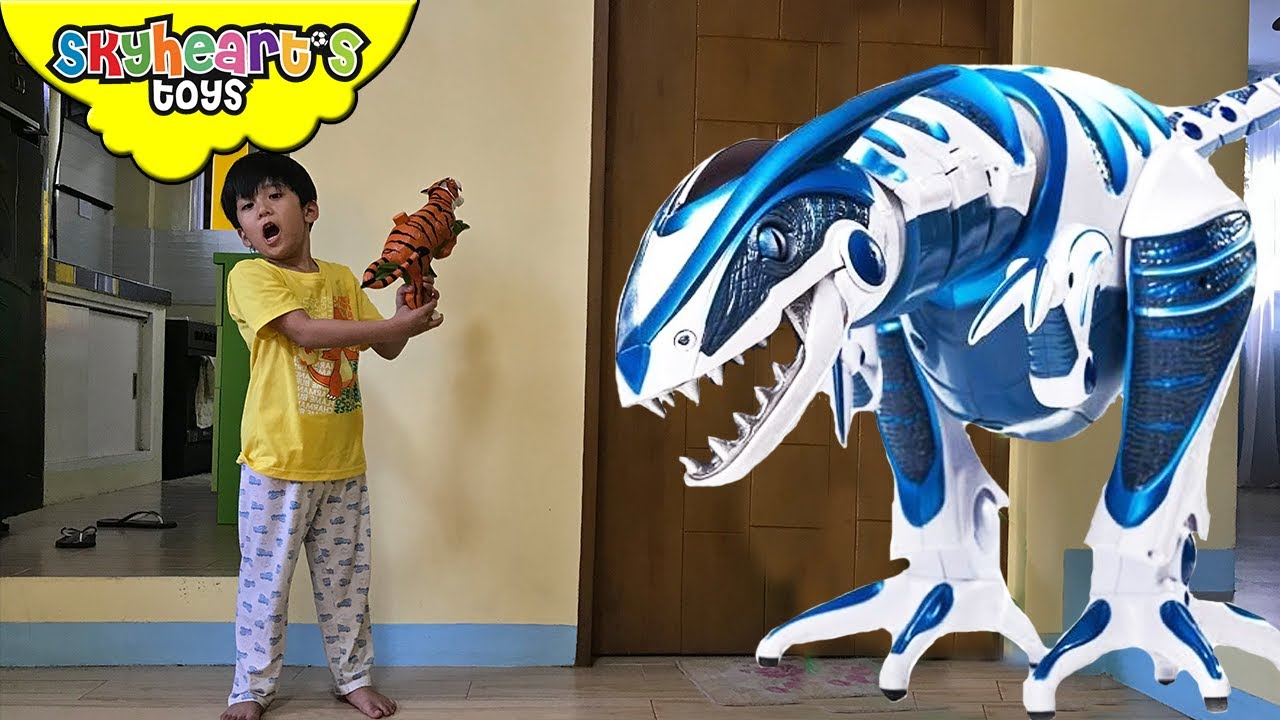 Escape of the Roboraptor Dinosaur - Skyheart Robot T-rex dino toys ...