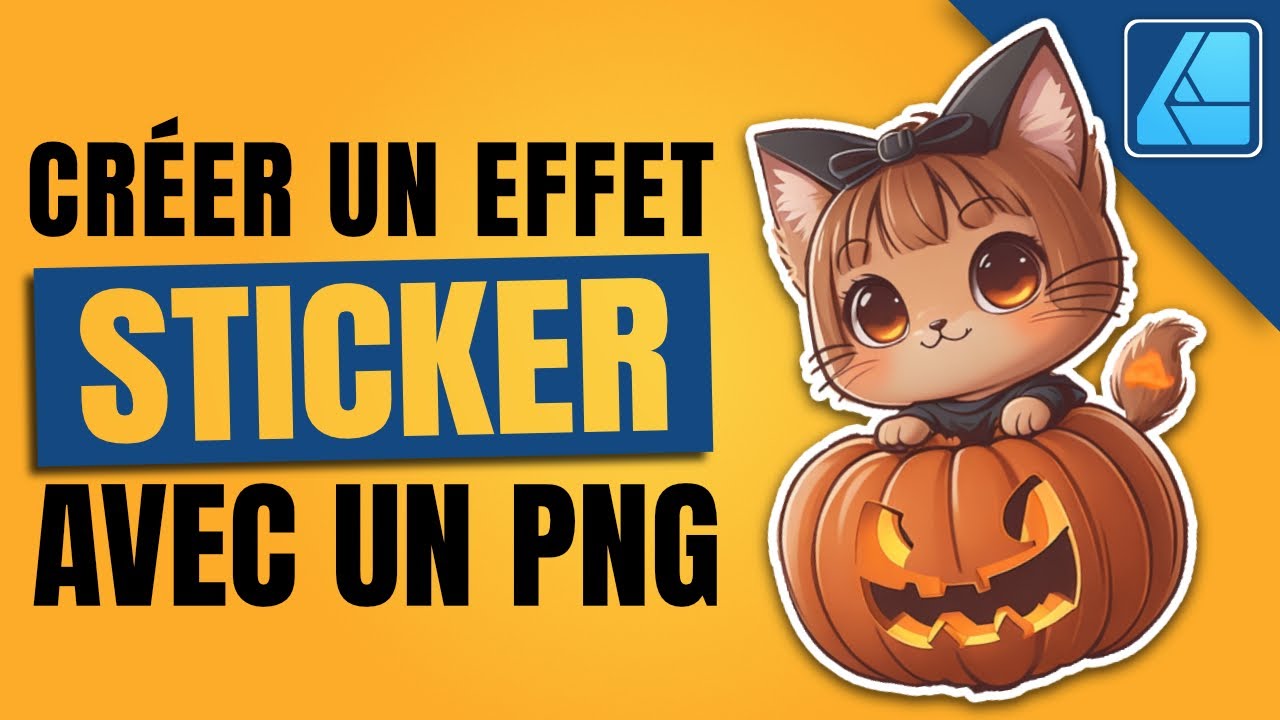 Tuto Affinity Designer | Créer un EFFET STICKER rapidement - Ajouter un ...