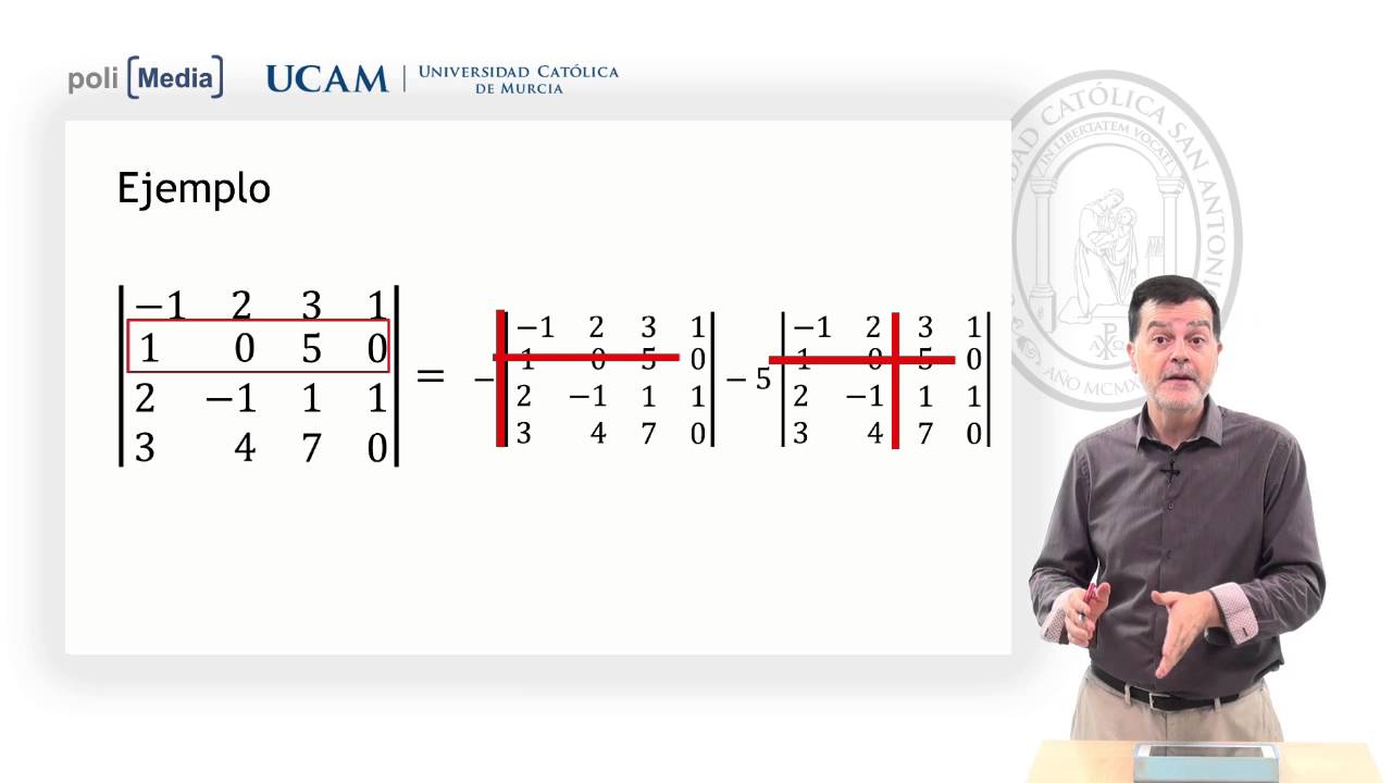 Álgebra Lineal - Determinantes. Regla de Laplace - Jesús Soto - YouTube