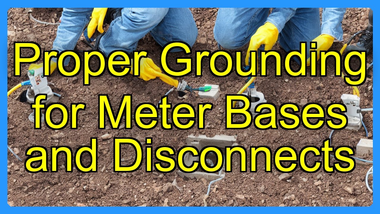 Proper Grounding for Meter Bases and Disconnects - YouTube
