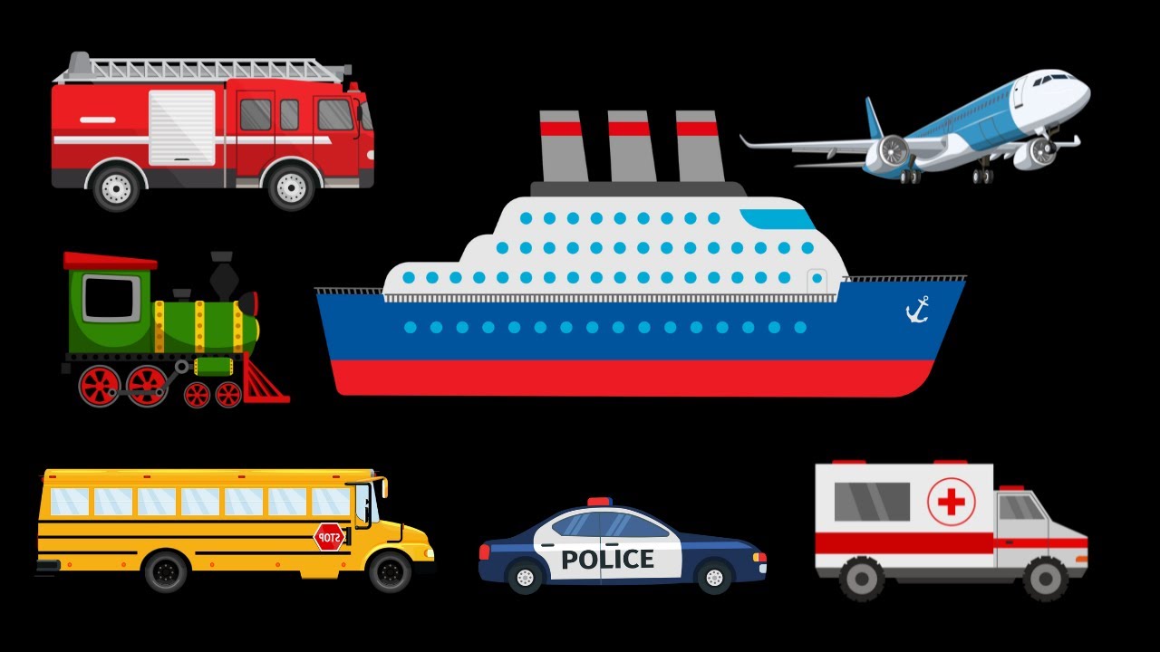 Transportation Vehicles for KIDS - The Whiz Kids' Picture Show - YouTube