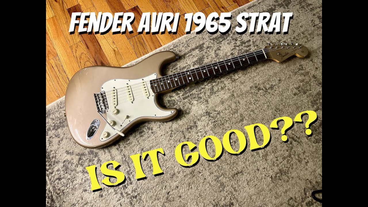 Fender American Vintage Reissue 1965 Stratocaster - Shoreline Gold - YouTube