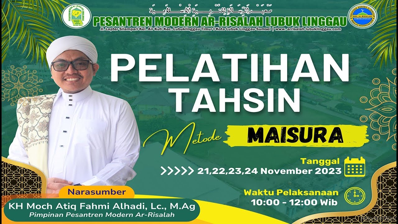 🔴 LIVE : PELATIHAN TAHSIN | METODE MAISURA HARI KE - 4 - YouTube