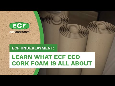 Eco Cork Foam Waterproof Underlayment - YouTube