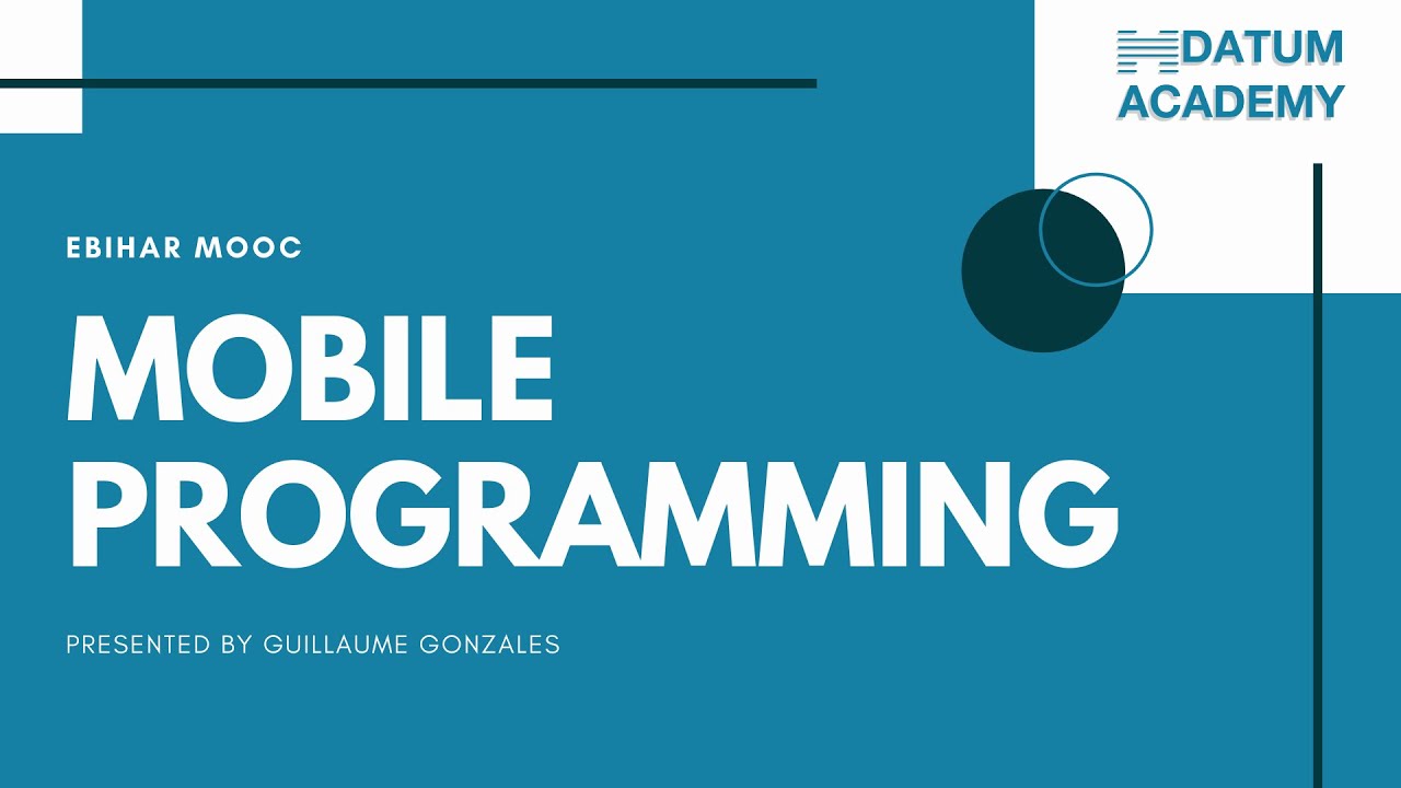 MOBILE PROGRAMMING || DATUM ACADEMY - YouTube