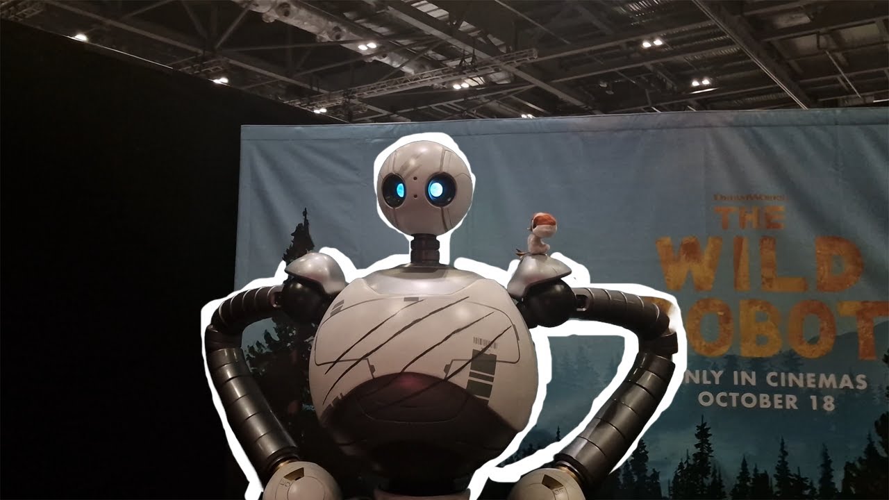 Roz and Brightbill from "The Wild Robot" Animatronics at MCM comic con ...