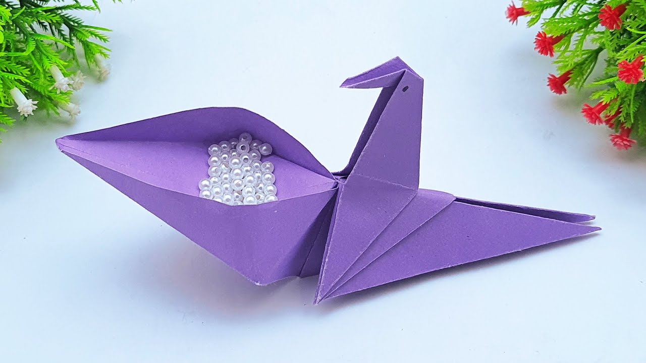 How To Make Easy Paper Hen With Feed Box | Easy Paper Hen Making ...