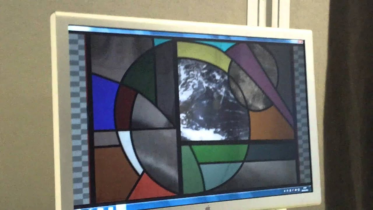 interactive stained glass window - YouTube